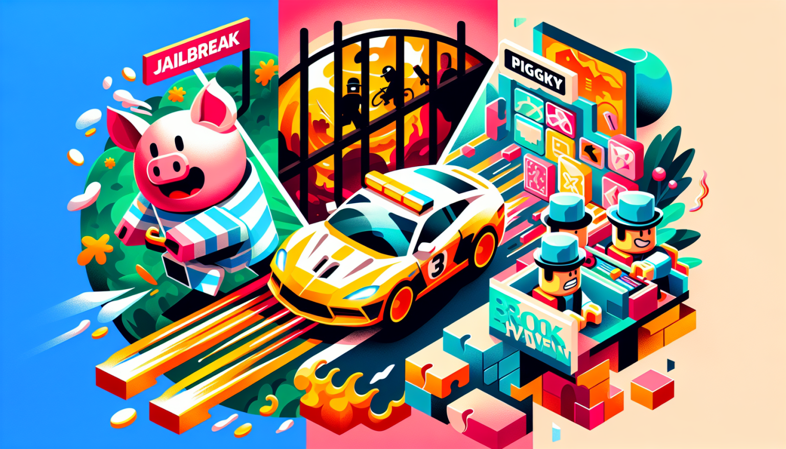 The Biggest Games in Roblox: Exploring Jailbreak, Piggy, and Brook ...